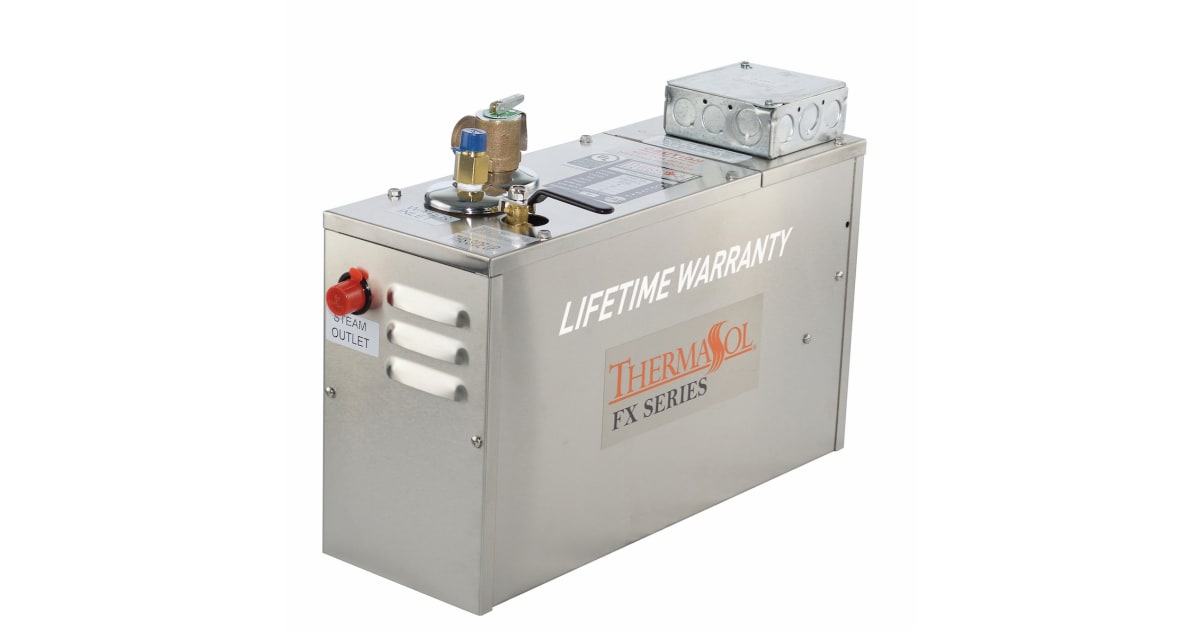 ThermaSol TFXM-135 FX Series Manual Flush Steam Generator with Fast ...