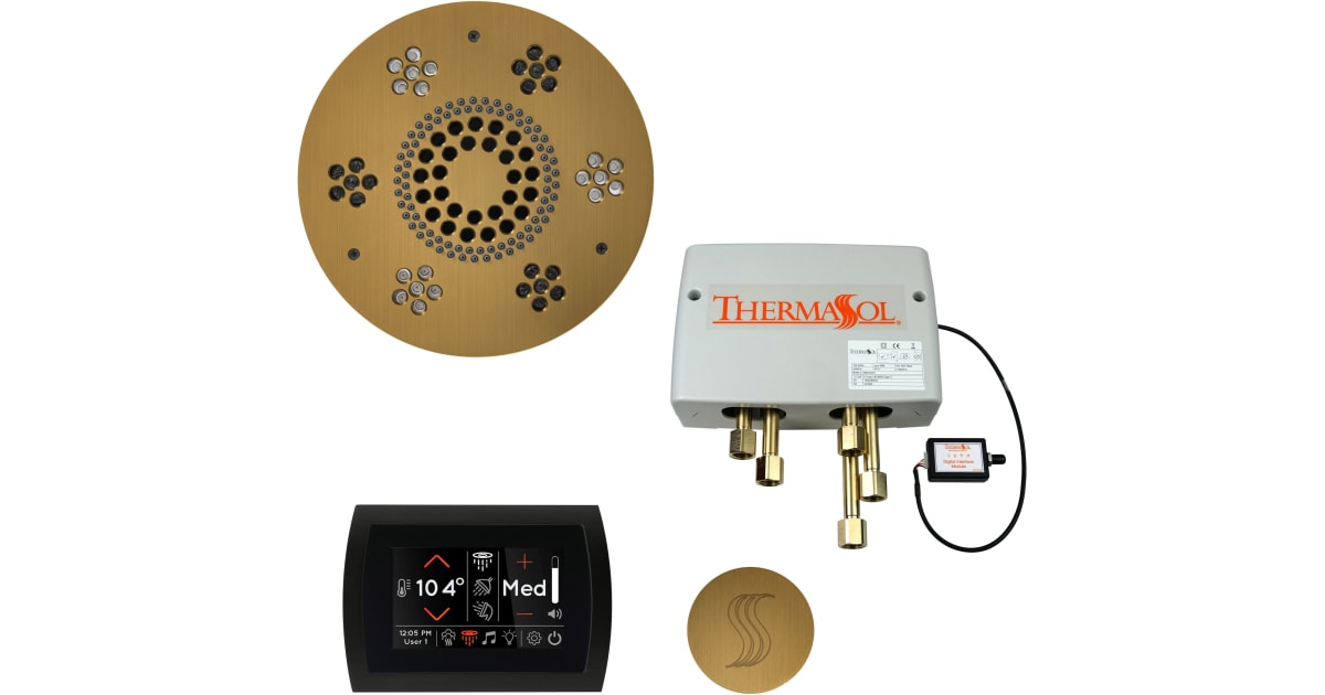 ThermaSol TWPSR-AB SignaTouch Steam Shower Kit - Includes Control Panel ...