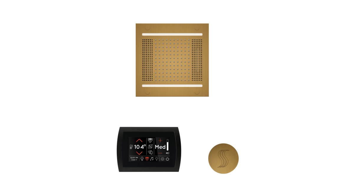 ThermaSol WH14STPSR-AB Hydrovive Steam Shower Kit - Includes 5" Flush ...