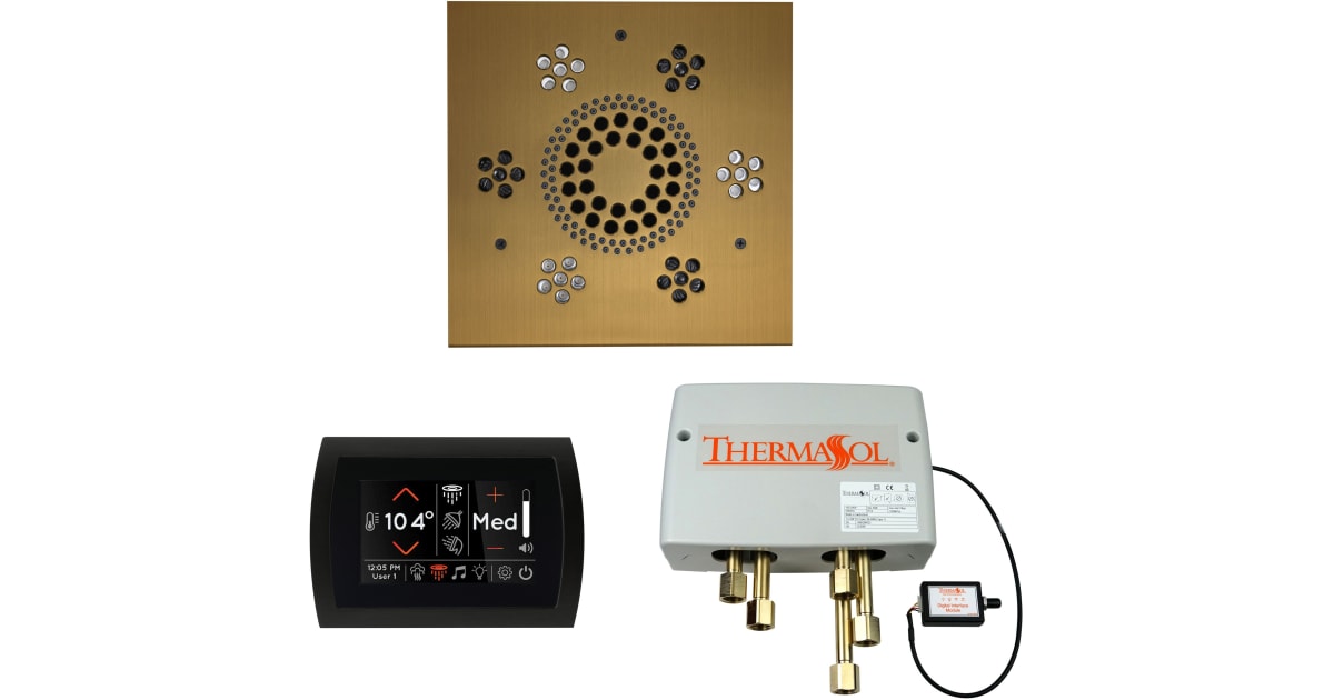 ThermaSol WSPSS-AB SignaTouch Steam Shower Kit - Includes Control Panel ...