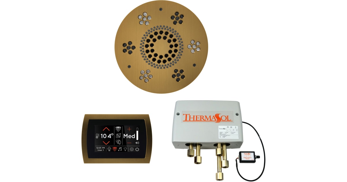 ThermaSol WSPSUR-AB SignaTouch Steam Shower Kit - Includes Control ...