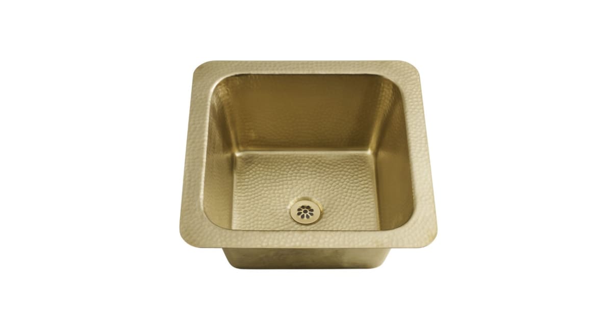 Thompson Traders 1S-HPB Tamayo 15-5/8" Undermount Single Basin Hammered ...