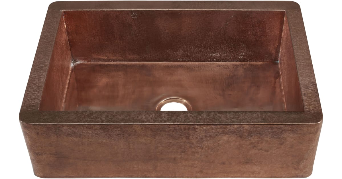 Thompson Traders 2KS-RG Legacy Gari 31" Single Basin Copper Farmhouse ...