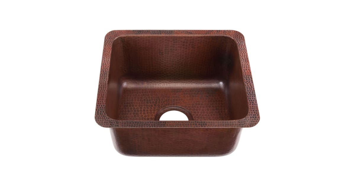 Thompson Traders KPU-1715BC Rivera 17" Single Basin Bar Sink for ...