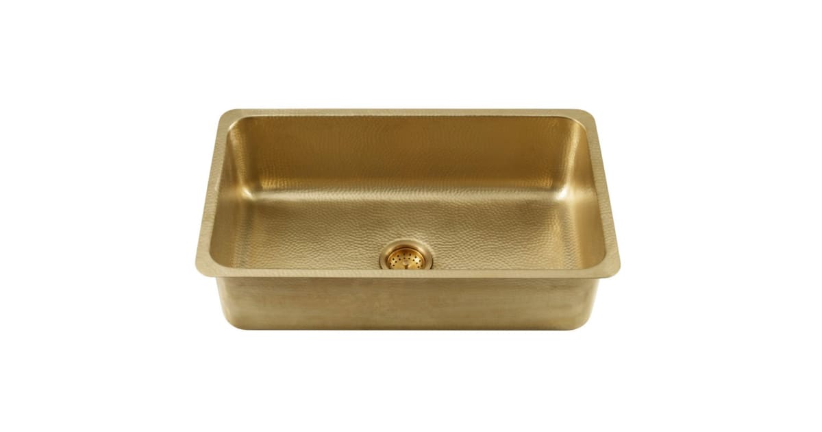 Thompson Traders KSU-3118HPB Villa 31-1/4" Hammered Brass Drop In ...
