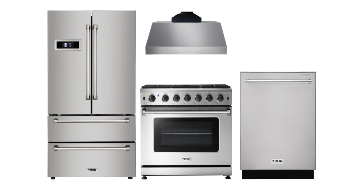 Thor Kitchen Thor-4-PIECE-PACKAGE-5 Four Piece Kitchen Package ...