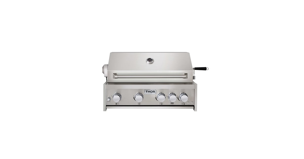 Thor Kitchen MK04SS304 32 Inch 4-Burner Built-In Gas Grill with ...