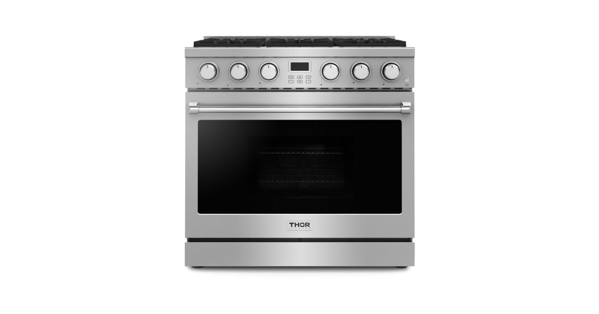 Thor Kitchen ARG36 A Series 36 Inch Wide 6 Cu. Ft. Free Standing Gas ...