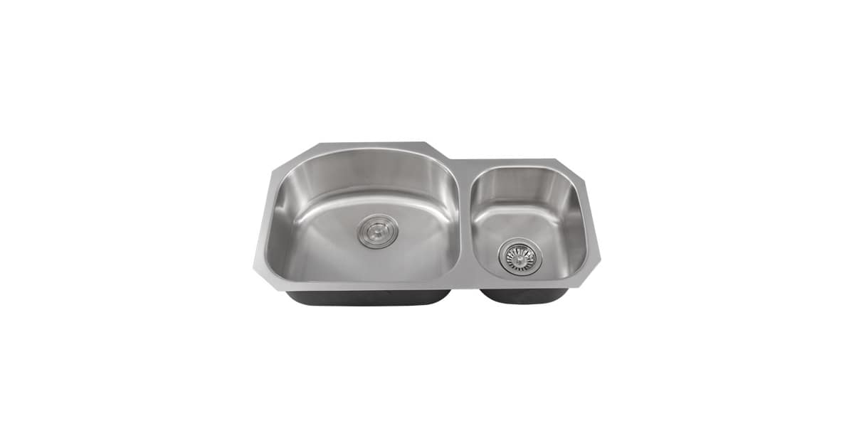 Ticor S105 Stainless Steel 16 Gauge 32" Wide Undermount Kitchen Sink ...