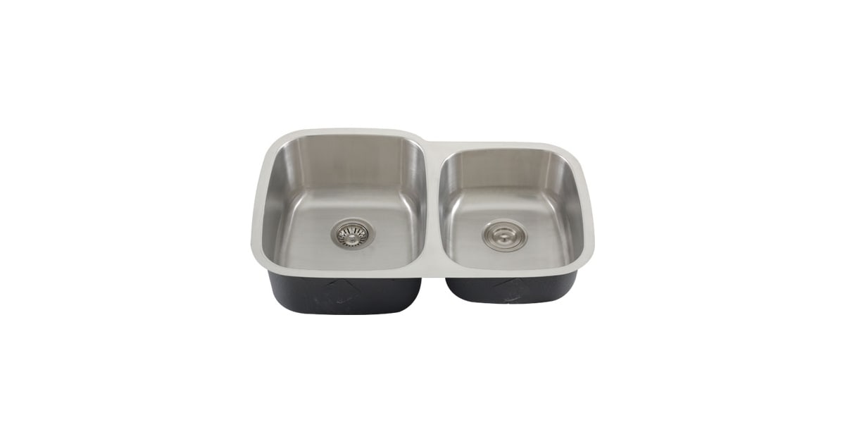 Ticor S305 Stainless Steel 16 Gauge 32" Wide Undermount Kitchen Sink ...