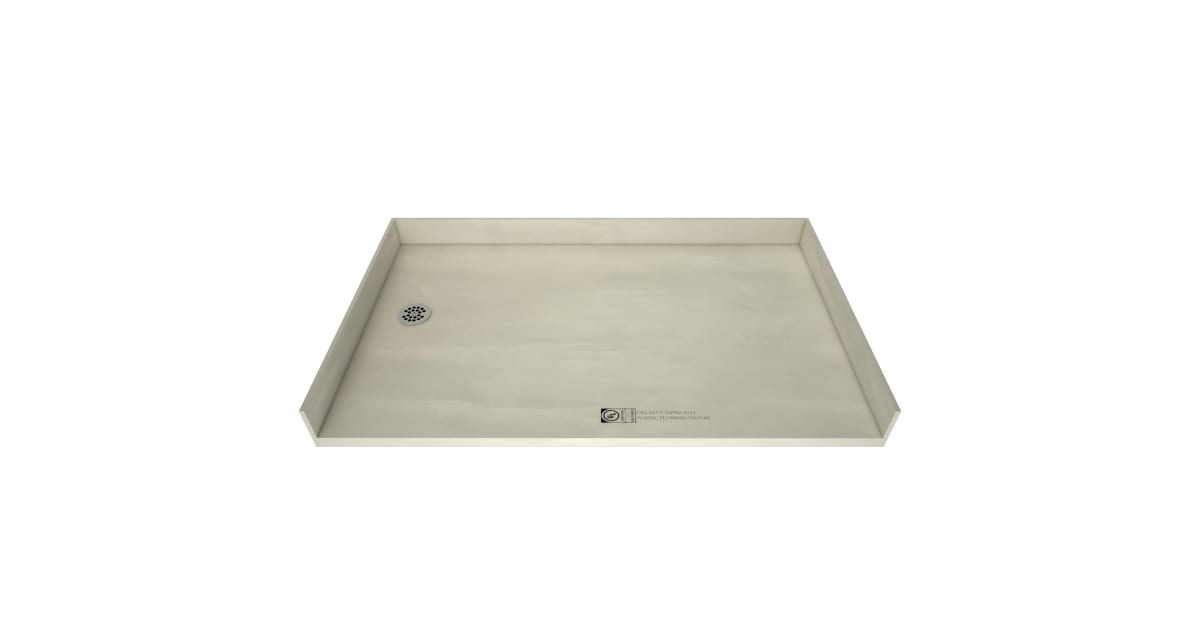 Tile Redi 3460LBF-PVC Redi Base 34" x 60" Rectangular Barrier Free ...