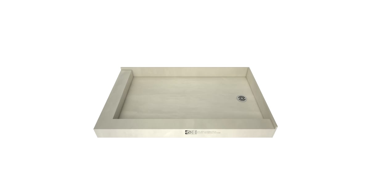 Tile Redi 4260RDL-PVC Redi Base 42" x 60" Rectangular Shower Base with ...