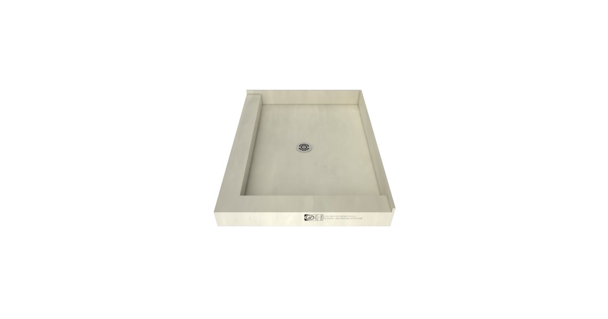 Tile Redi P4236CDL-PVC Redi Base 42" x 36" Rectangular Shower Base with ...