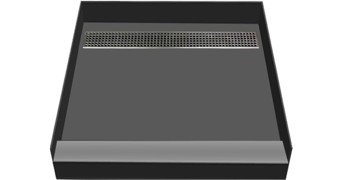 Tile Redi RT4848B-PVC-BN Redi Trench 48" X 48" Three Wall Alcove Shower ...