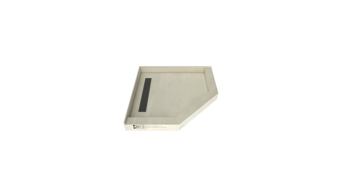 Tile Redi RT48Neo-PVC-SQBN Redi Neo 48" x 48" Neo-Angle Shower Base ...