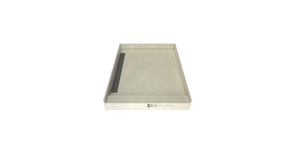 Tile Redi WF4236L-PVC WonderFall Trench 42" x 36" Rectangular Shower ...