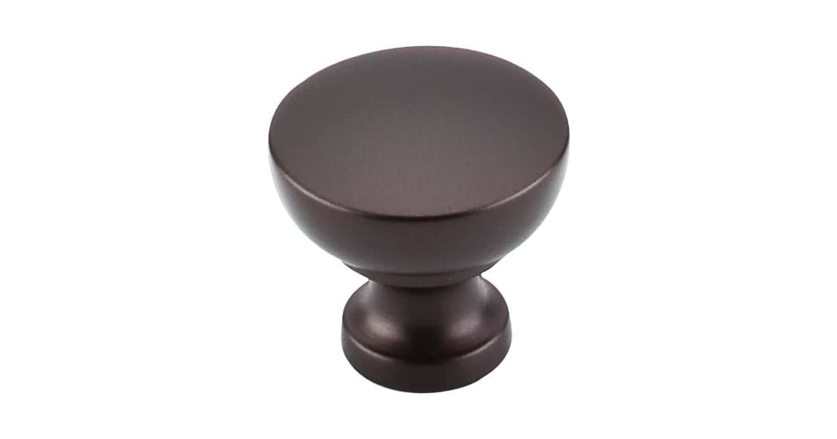 Top Knobs M1200-10PACK Bergen 1-1/4 Inch Mushroom Cabinet Knob from the Dakota Collection ...