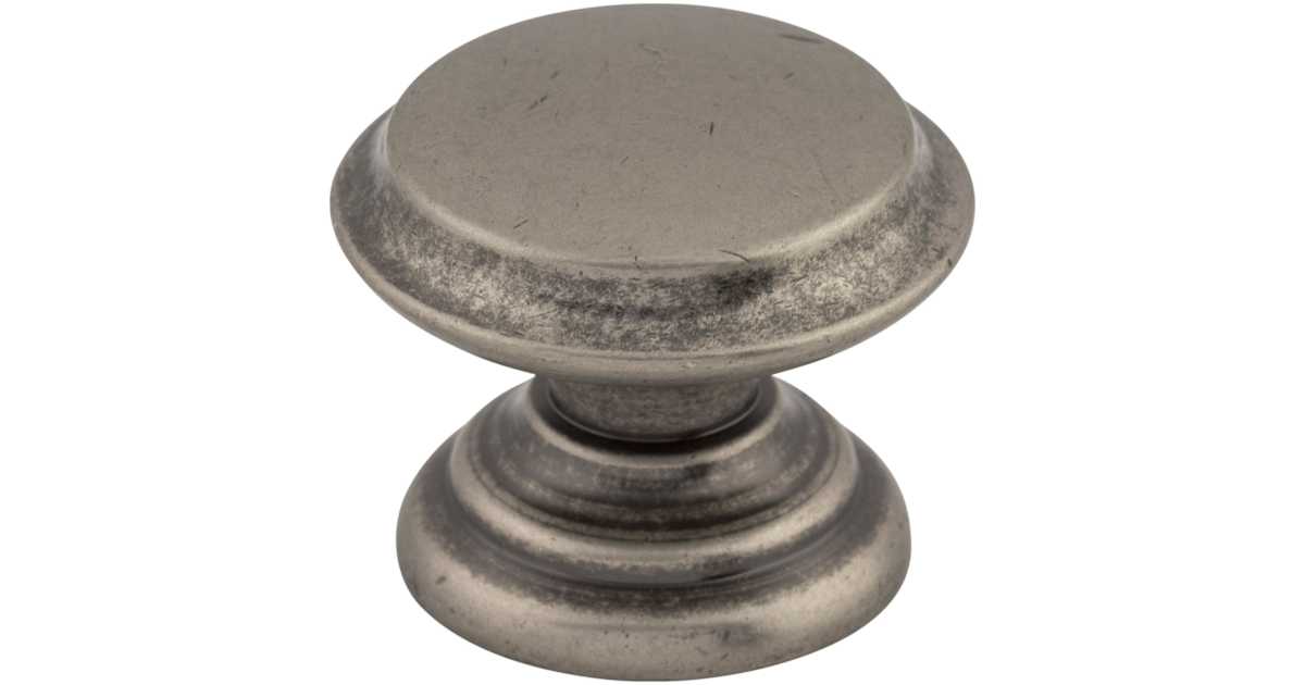 Top Knobs M1232 Flat 1-3/8 Inch Mushroom Cabinet Knob from the Dakota ...