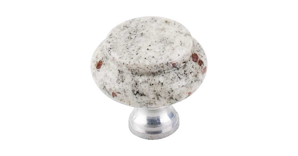 Top Knobs M130C Chateau Collection 1-3/8 Inch Chrome & Kashmire White ...