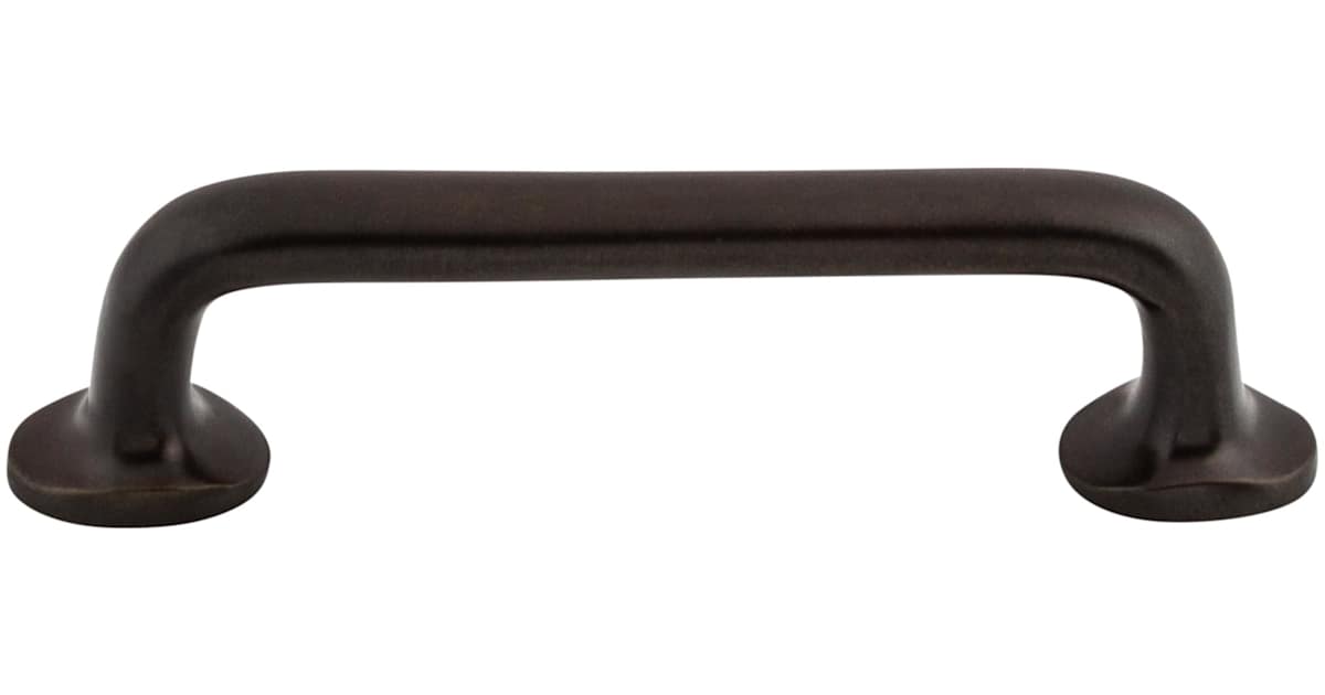 Top Knobs M1387 Rounded 4 Inch Center to Center Handle Cabinet Pull from the Aspen Collection ...