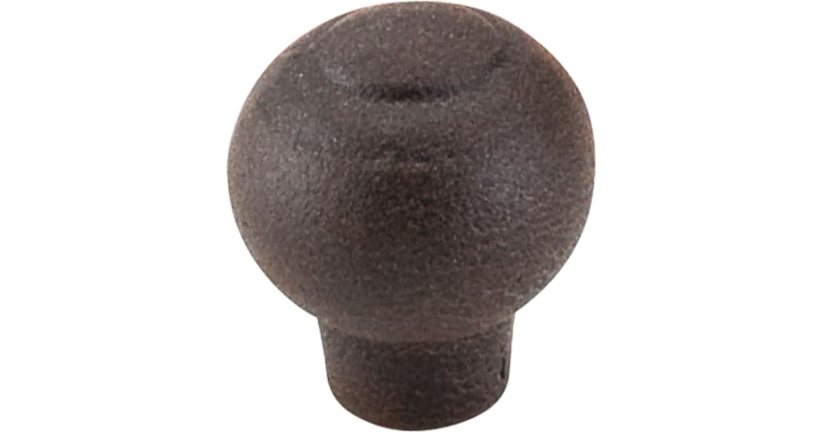Top Knobs M441 Chateau II Collection 1 Inch Rust Pommel Cabinet ...