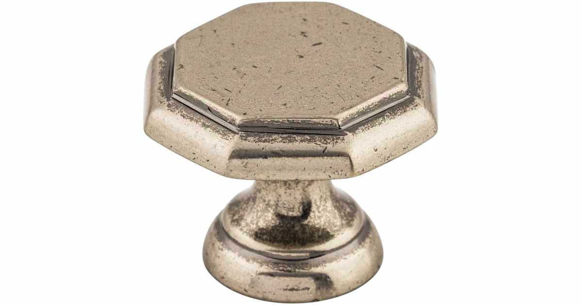 Top Knobs M6 Devon 1-1/4 Inch Geometric Cabinet Knob from the Britannia ...