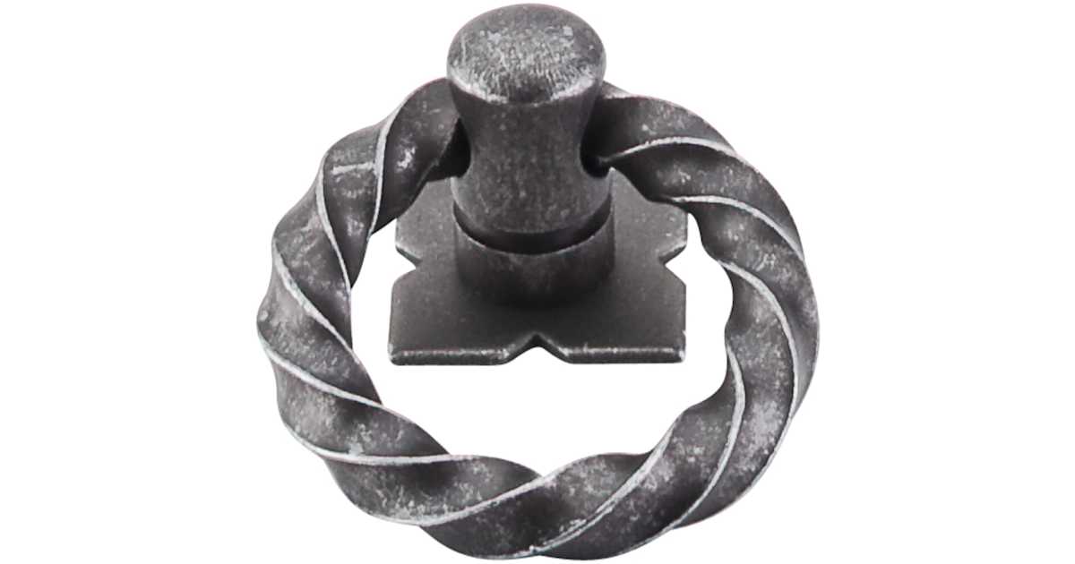 Top Knobs M640 Twist 1-3/8 Inch Long Ring Cabinet Pull from the Normandy Collection | Ferguson Home