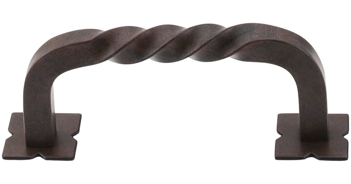 Top Knobs M708 Twist 3 Inch Center to Center Handle Cabinet Pull from the Normandy Collection ...