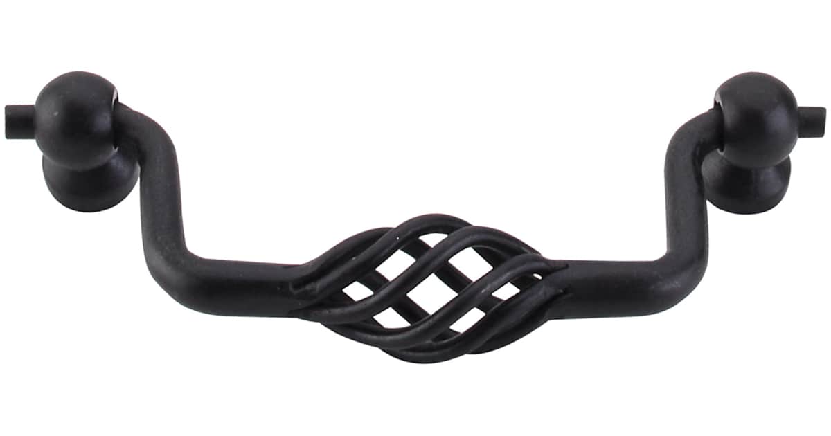 Top Knobs M743 Twist 3-3/4 Inch Center to Center Birdcage Cabinet Pull from the Normandy ...