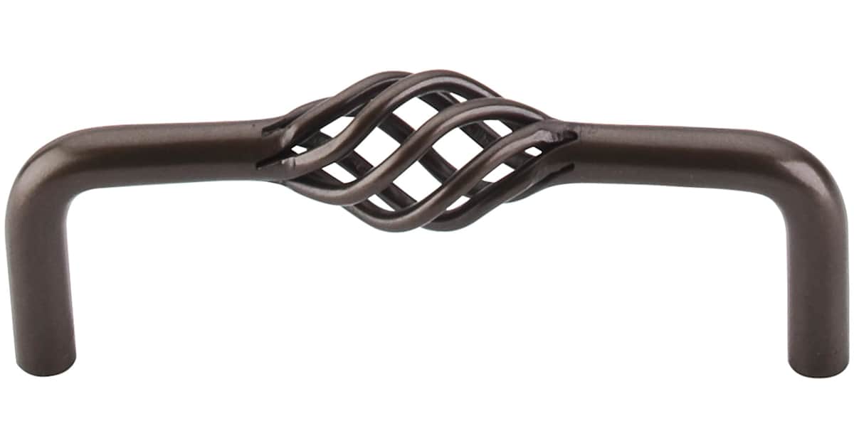 Top Knobs M781 Twist 3-3/4 Inch Center to Center Birdcage Cabinet Pull from the Normandy ...