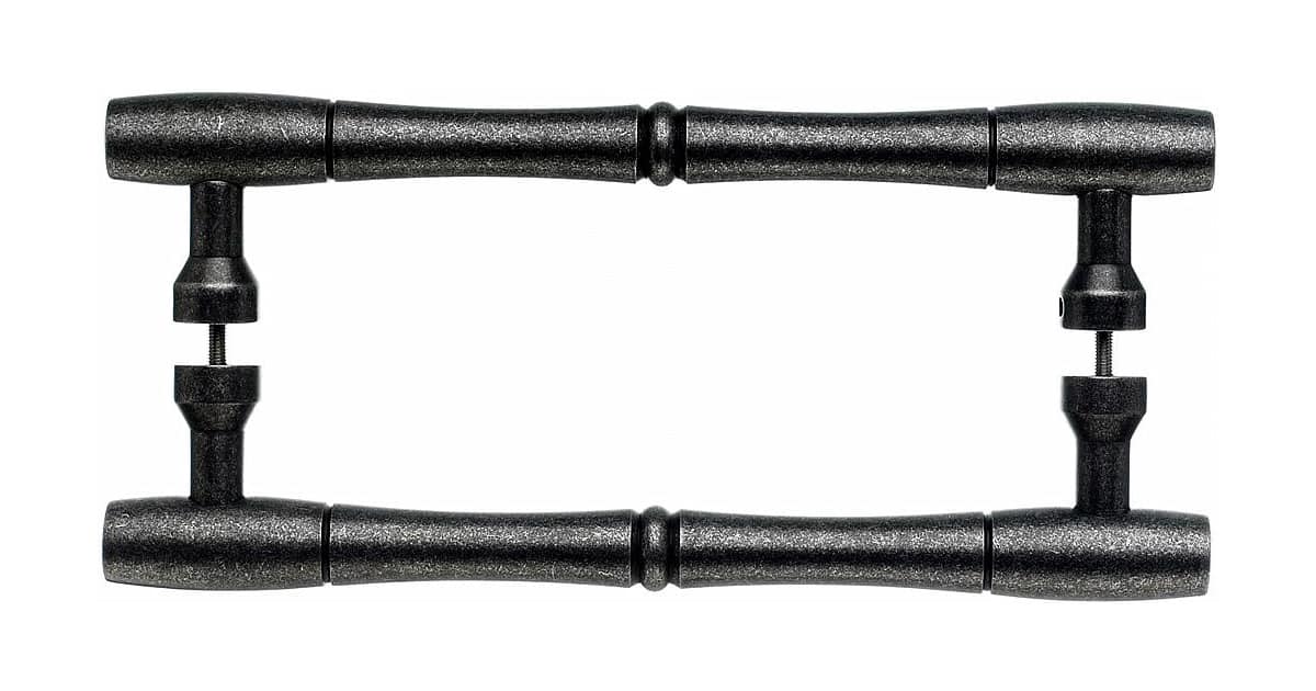 Top Knobs M796-8 pair Nouveau Collection 8 Inch Center to Center Pewter ...