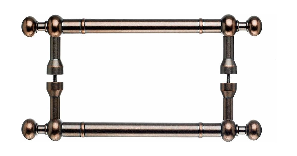 Top Knobs M832-8 pair Somerset Collection 8 Inch Center to Center Antique Copper Weston Back to ...