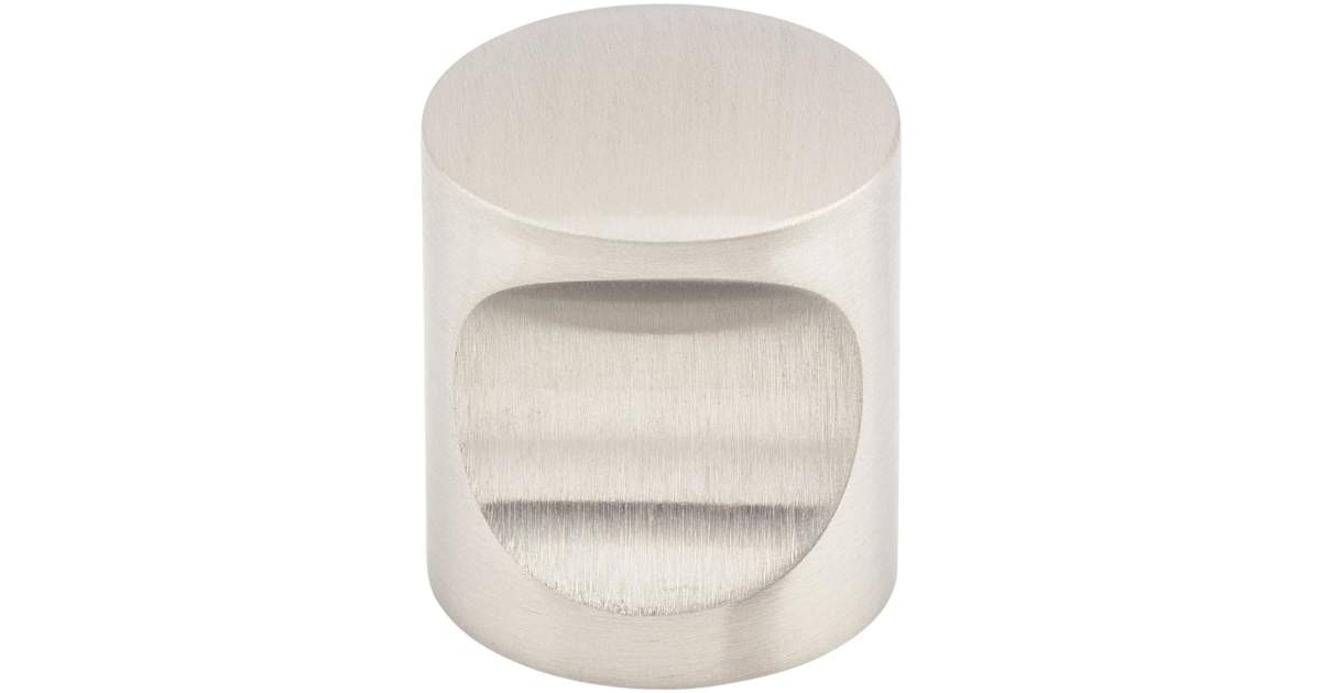 Top Knobs SS22 Indent 1 Inch Cylindrical Cabinet Knob from the ...