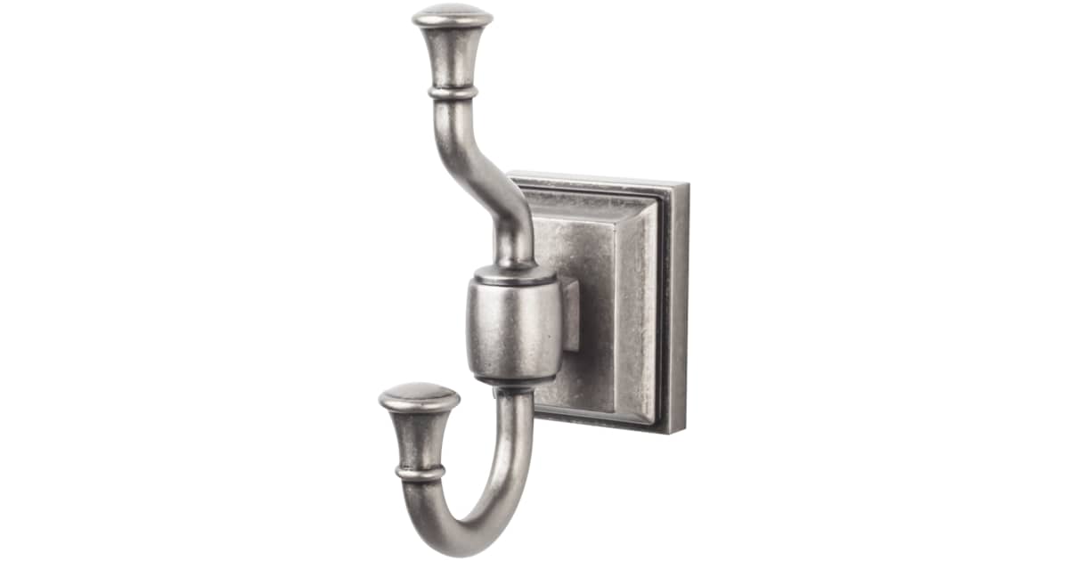 Top Knobs STK2AP Stratton Double Robe Hook | Ferguson Home