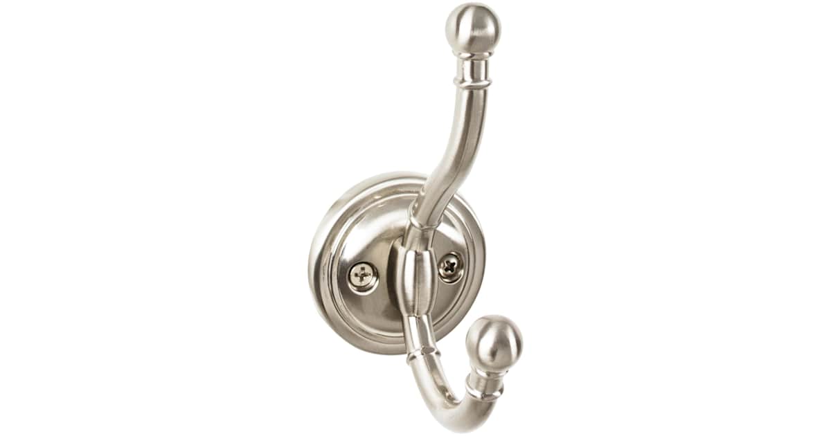 Top Knobs TK1063BSN Hooks Double Robe Hook | Ferguson Home