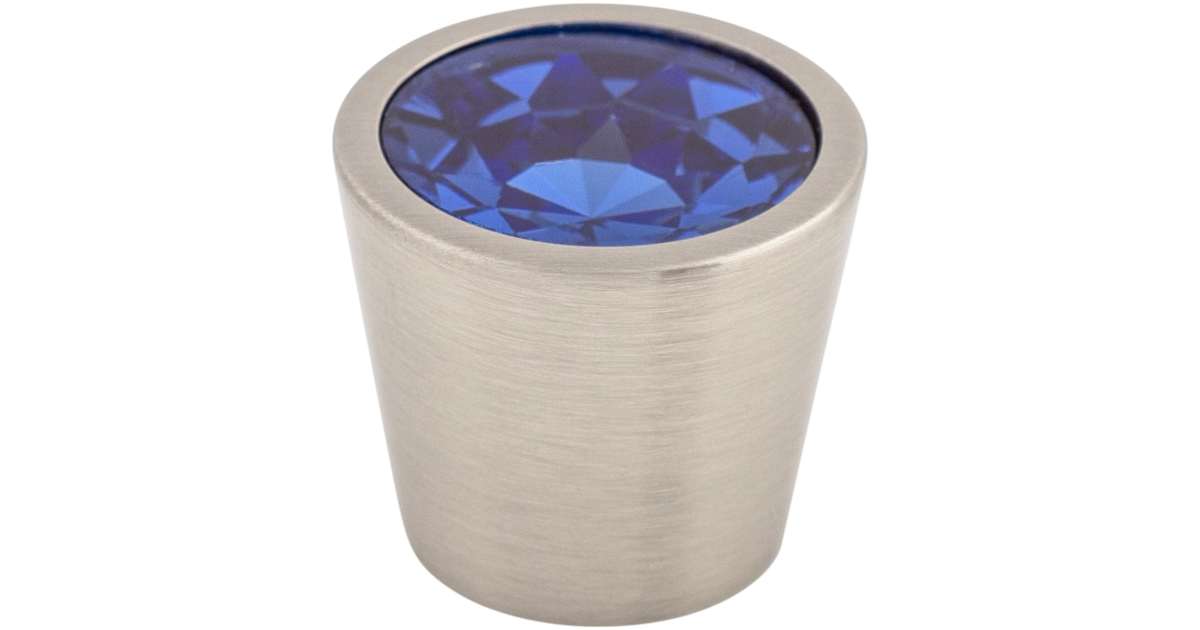 Top Knobs TK132BSN Crystal 13/16 Inch Conical Cabinet Knob from the ...