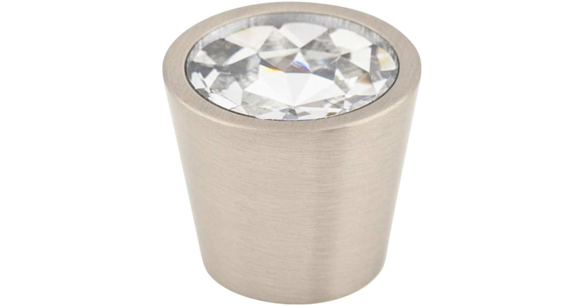 Top Knobs TK136BSN Crystal 13/16 Inch Conical Cabinet Knob from the ...
