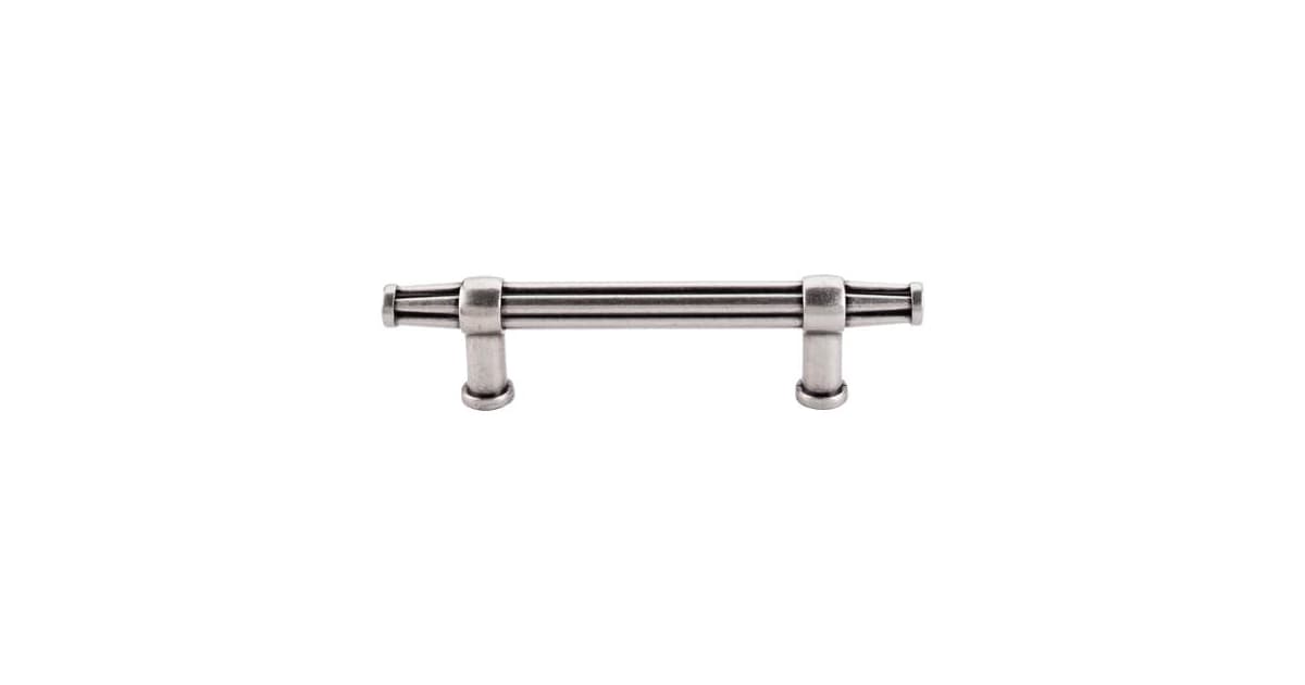 Top Knobs TK197PTA Luxor 3-3/4 Inch Center to Center Bar Cabinet Pull from the Luxor Collection ...