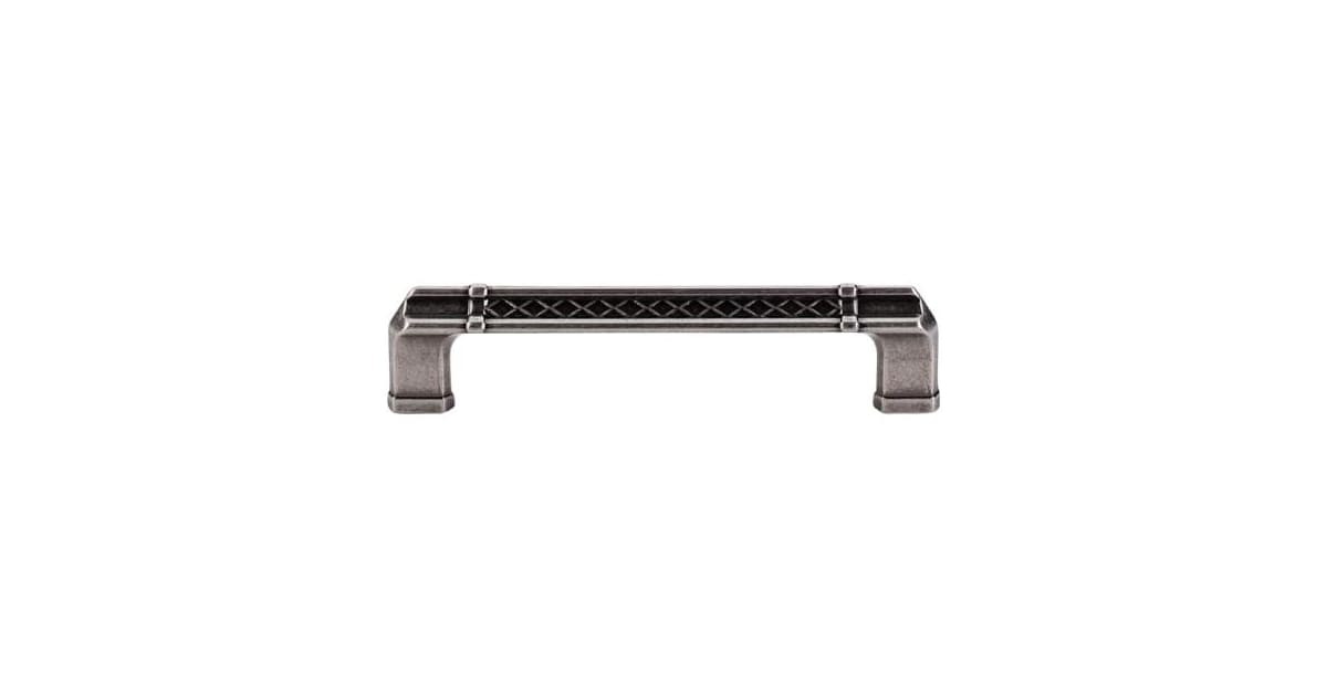 Top Knobs TK206PTA-25PACK Tower Bridge 5 Inch (128 mm) Center to Center Handle Cabinet Pull from ...