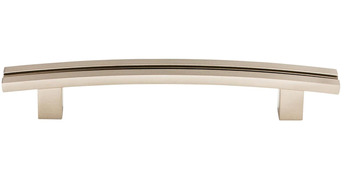 Top Knobs TK81BSN Inset Rail 5 Inch Center to Center Bar Cabinet Pull ...