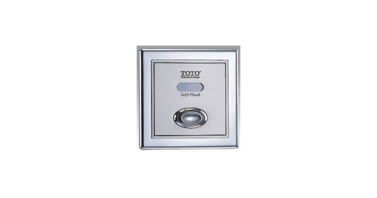Toto Tet2gn Ss Electronic Fitting 1 6 Gpf Flushometer Valve With Concealed Large Plate Ac