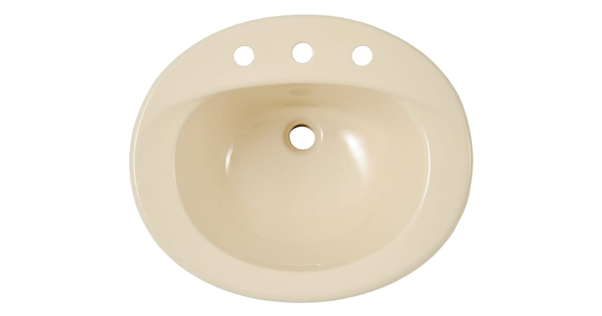 TOTO LT501.8#03 Reliance Commercial 20" Drop In Bathroom Sink with 3 ...