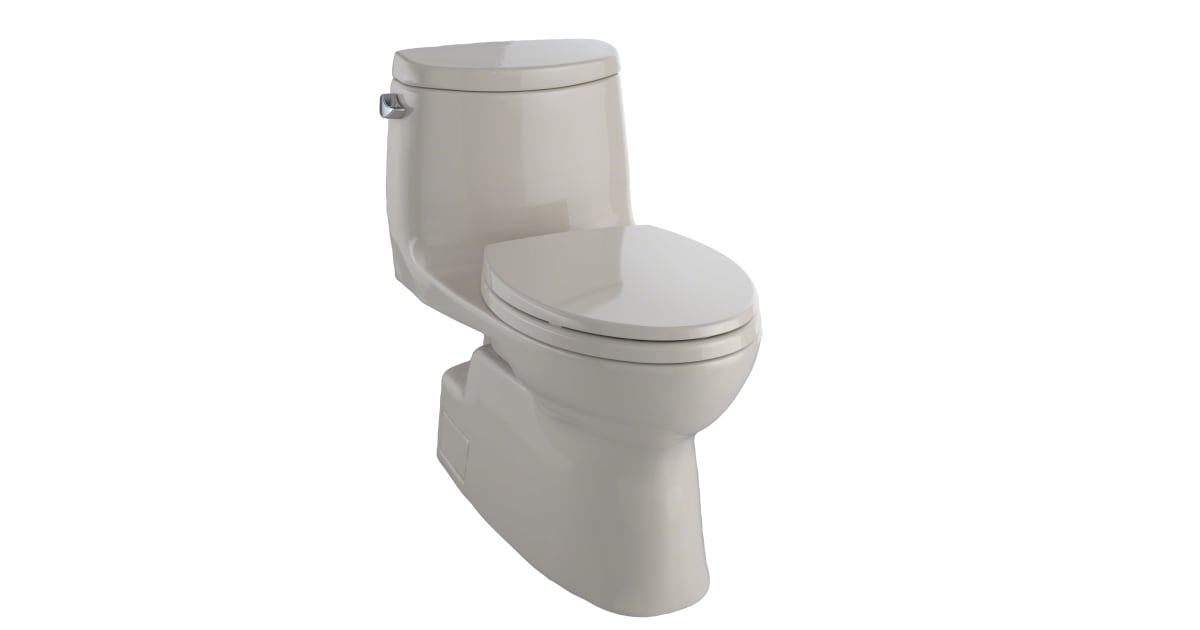 TOTO MS614114CEFG#03 Carlyle II One Piece Elongated 1.28 GPF Toilet ...