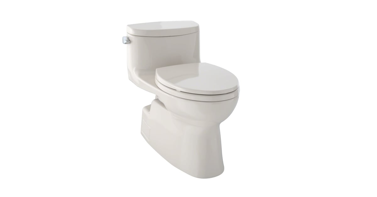 TOTO MS644114CEFG#03 Carolina II One-Piece Elongated 1.28 GPF Toilet ...