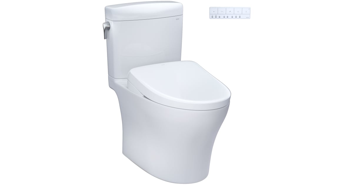 TOTO MW4364736CEMFGNA#01 Aquia IV Cube 0.9 / 1.28 GPF Dual Flush Two ...