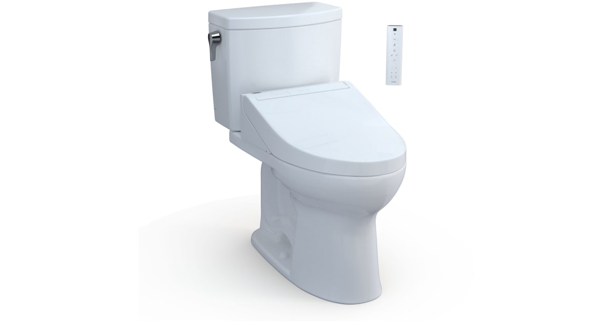 TOTO MW4543084CUFG#01 Drake II 1 GPF Two Piece Elongated Toilet with ...