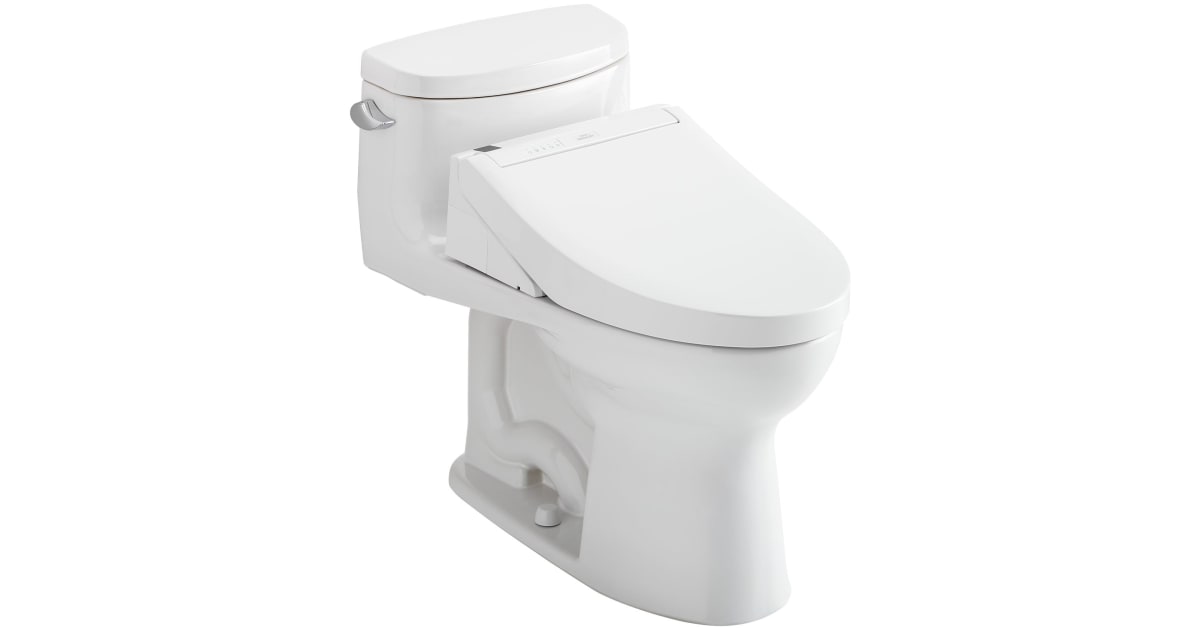 TOTO MW6343084CEFG#01 Supreme II 1.28 GPF One Piece Elongated Toilet ...