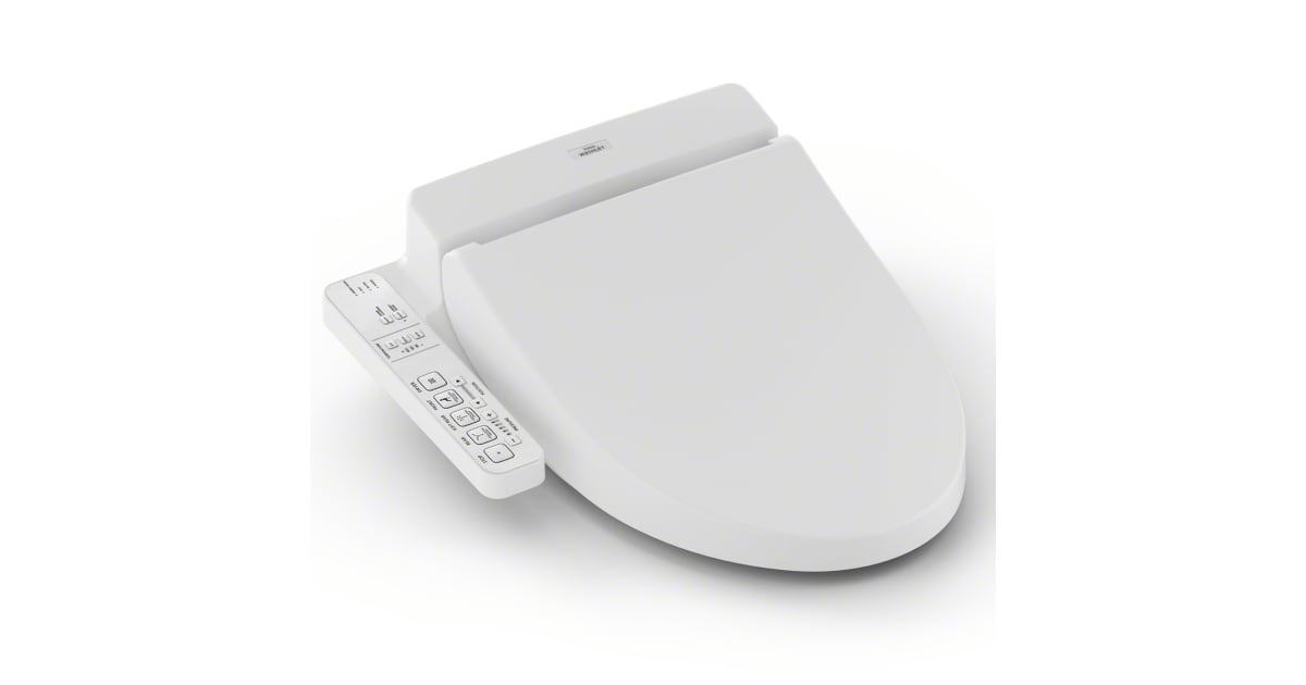 TOTO SW2033R#01 Washlet C100 Round Soft Close Bidet Seat with Heated ...