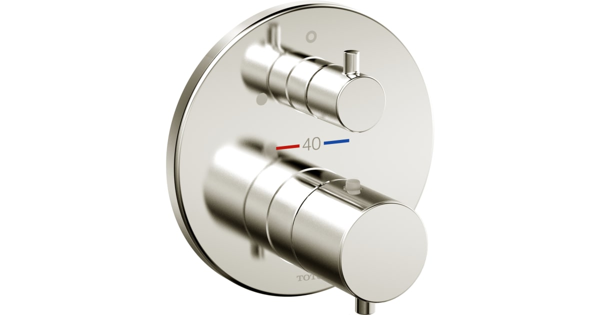 TOTO TBV01407U#BN Round Single Function Thermostatic Valve Trim Only ...