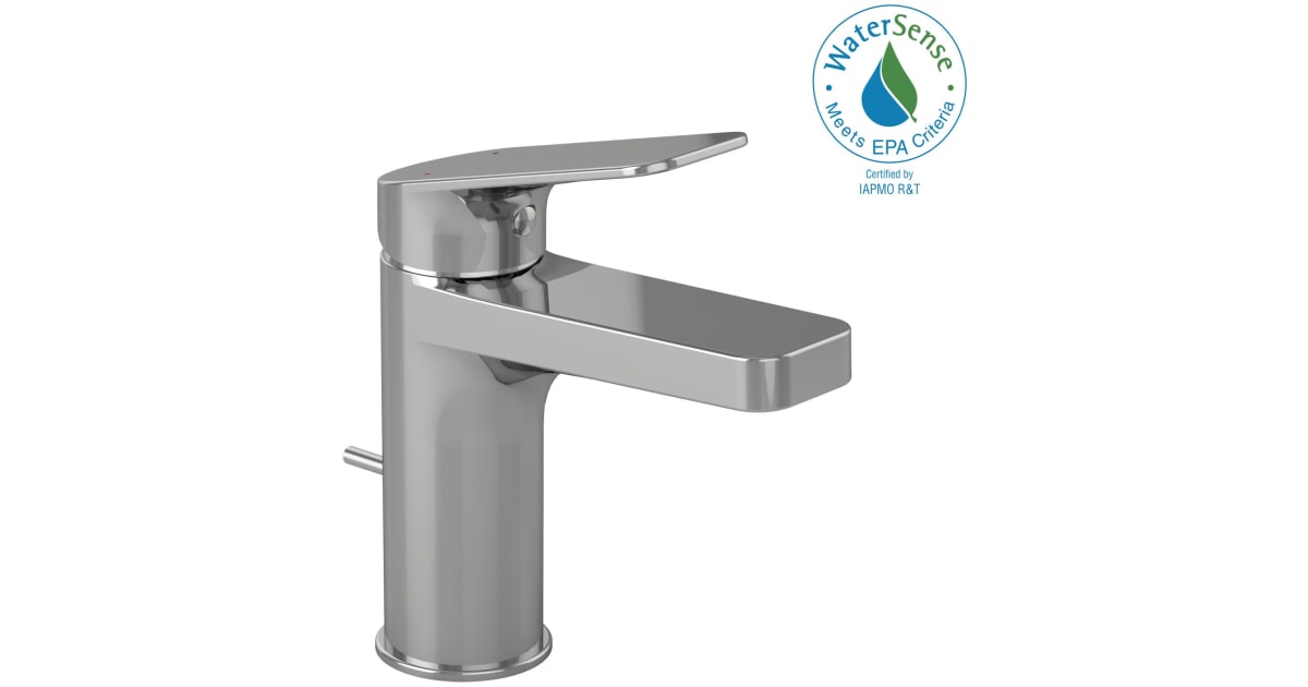 TOTO TL363SD12R#CP Oberon 1.2 GPM Single Hole Bathroom Faucet with Pop ...